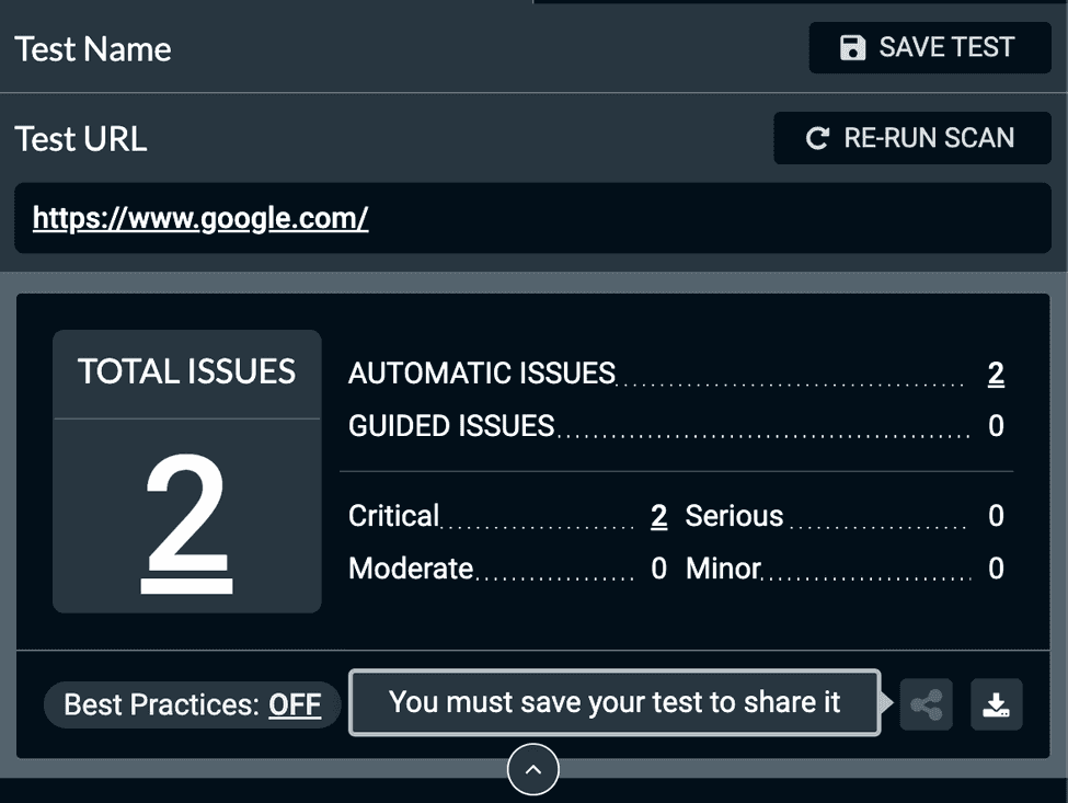 Sharing Results | Deque Docs